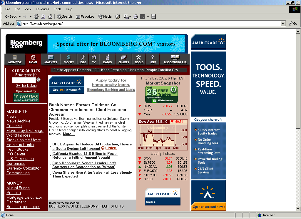 On the Internet: News | AAII