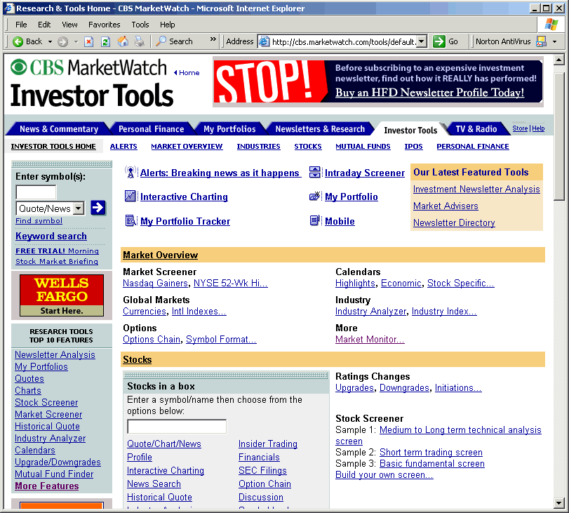 Comparison: Comprehensive Web Sites | AAII