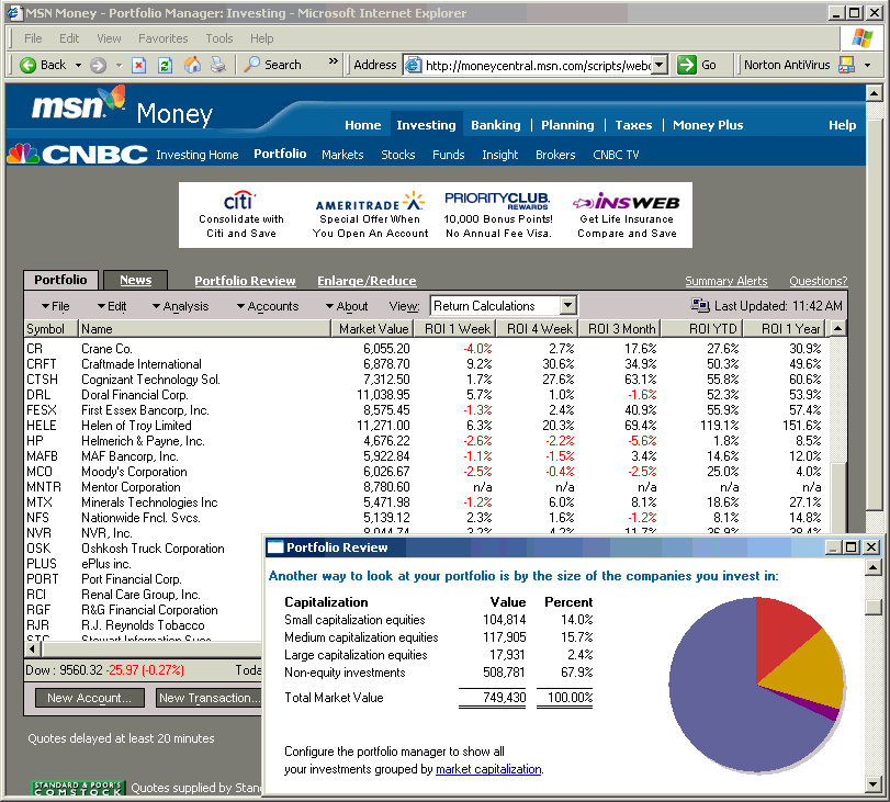 Comparison: Comprehensive Web Sites | AAII