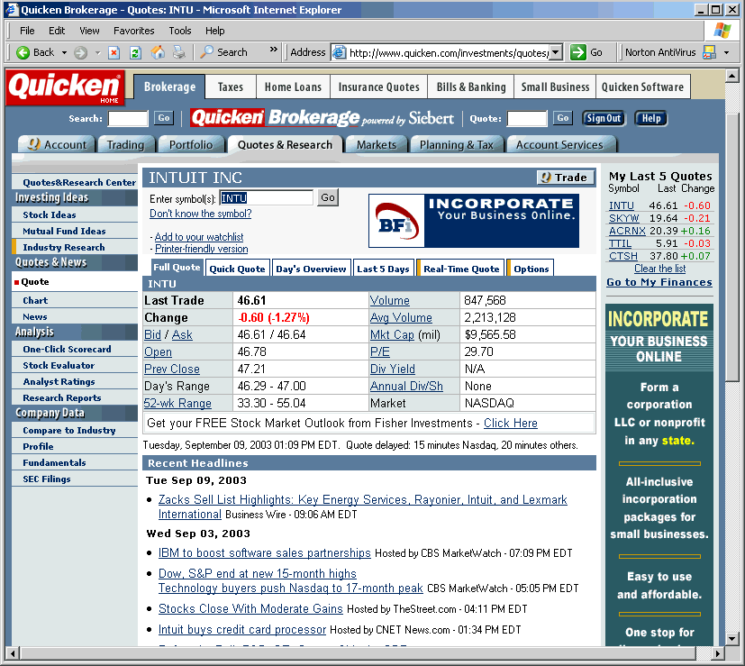 Comparison: Comprehensive Web Sites | AAII