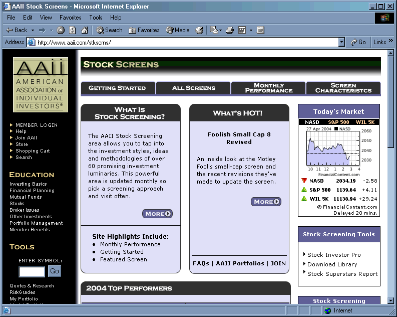 AAII.com: Tracking Successful Investors | AAII