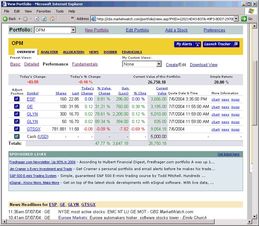 On-Line Portfolio Managers | AAII
