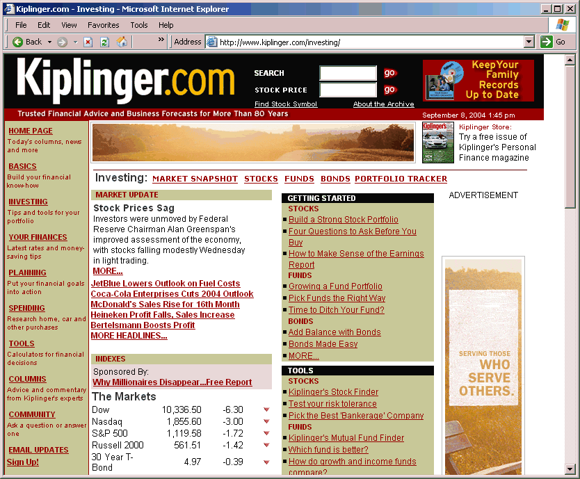 Comprehensive Web Sites | AAII