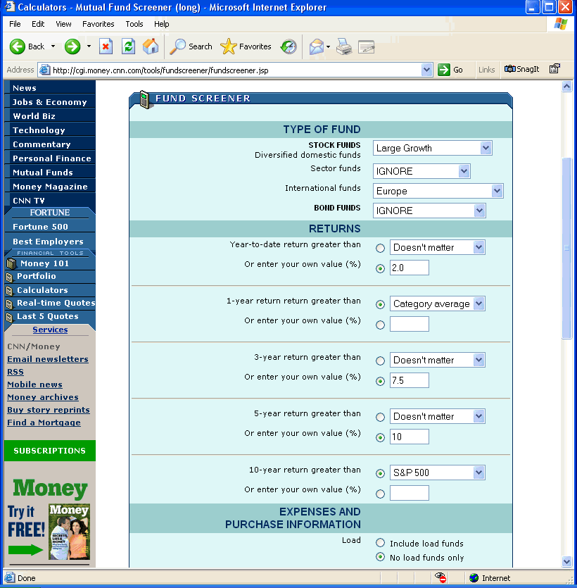 Comparison: Mutual Fund Screening & Analysis Services | AAII