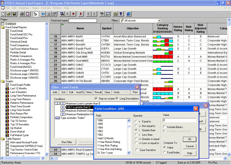 Comparison: Mutual Fund Screening & Analysis Services | AAII