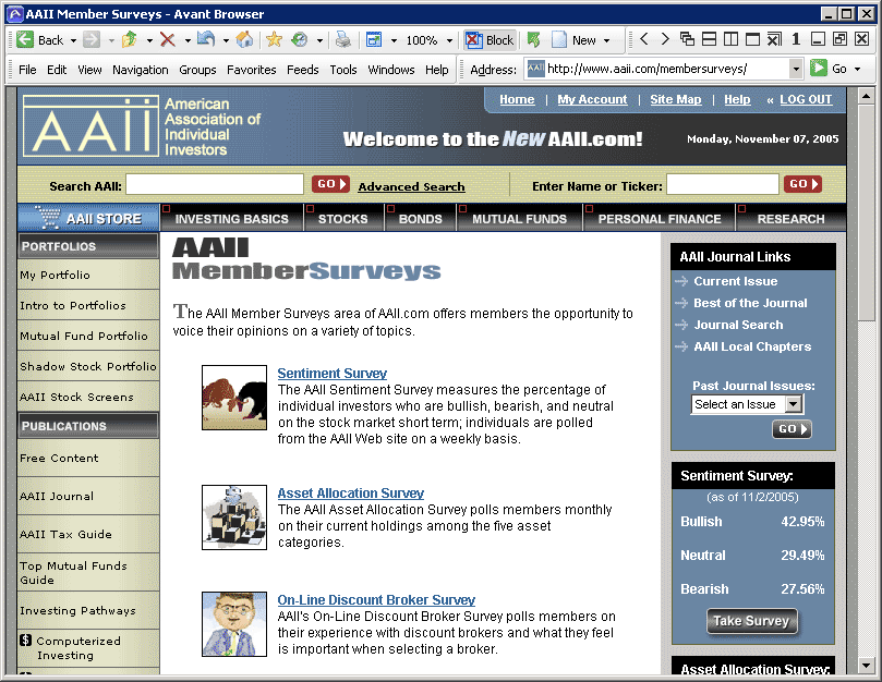 AAII.com: On-Line Broker Survey | AAII