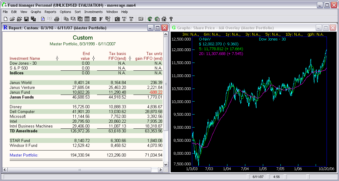 Comparison: Portfolio Management Software Programs | AAII
