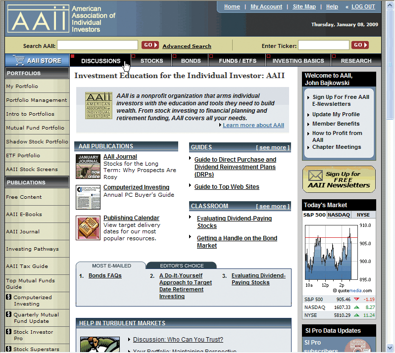AAII.com: NEW! AAII Discussion Boards | AAII