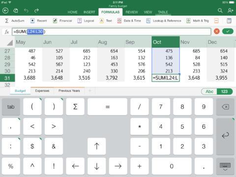 Microsoft Excel, PowerPoint and Word for iPad | AAII