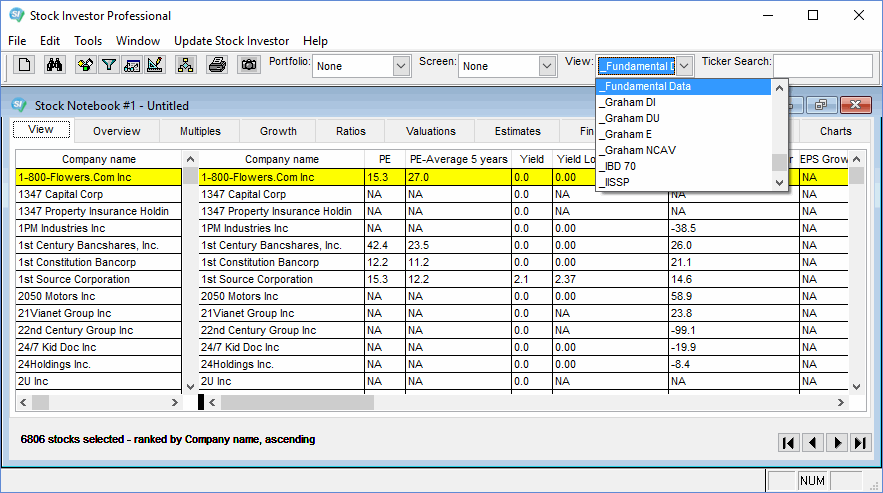 Assemble Specific Data Points With Views | AAII