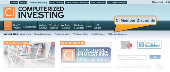 New Discounts for CI Subscribers | AAII