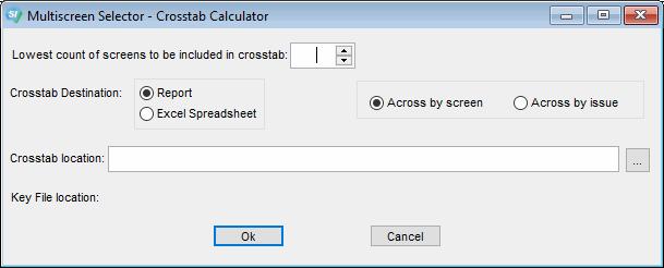 Multiscreen Selector and Crosstab Report | AAII