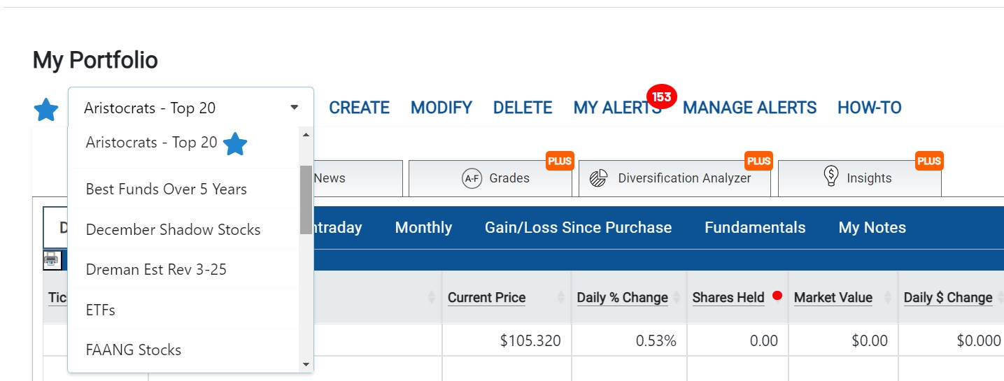 My Portfolio User's Guide | AAII