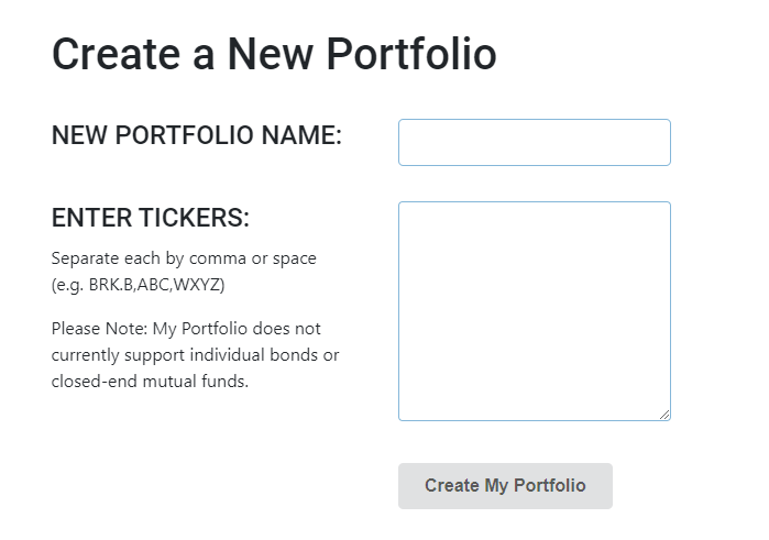 My Portfolio User's Guide | AAII