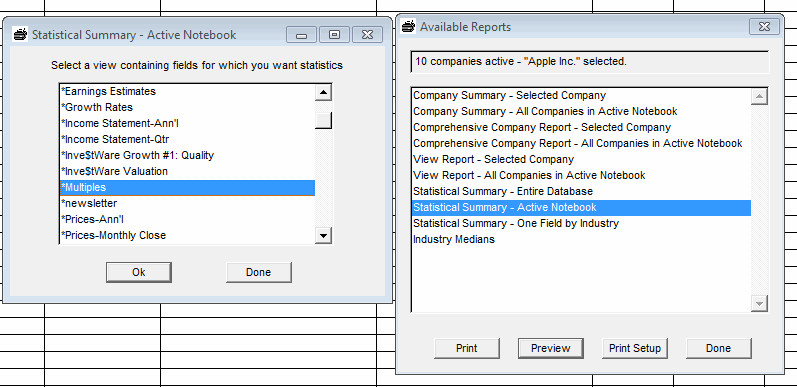 Generating Statistical Summary and Industry Reports | AAII
