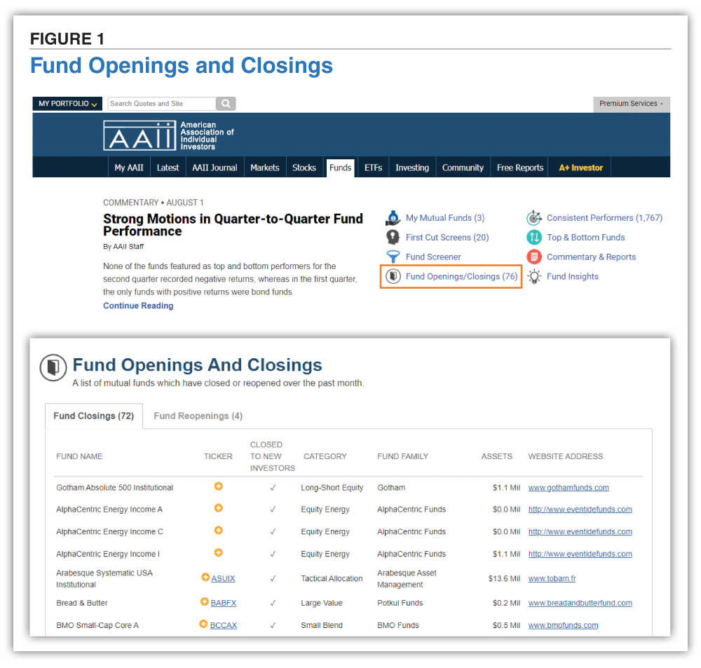 Fund Openings and Closings: Why They Happen and Why They Matter | AAII