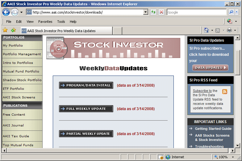 Differentiating Between Stock Investor Data Downloads | AAII